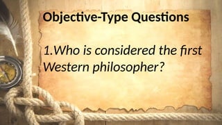 Pre-Socratic-Philosophy: understanding.. | PPT