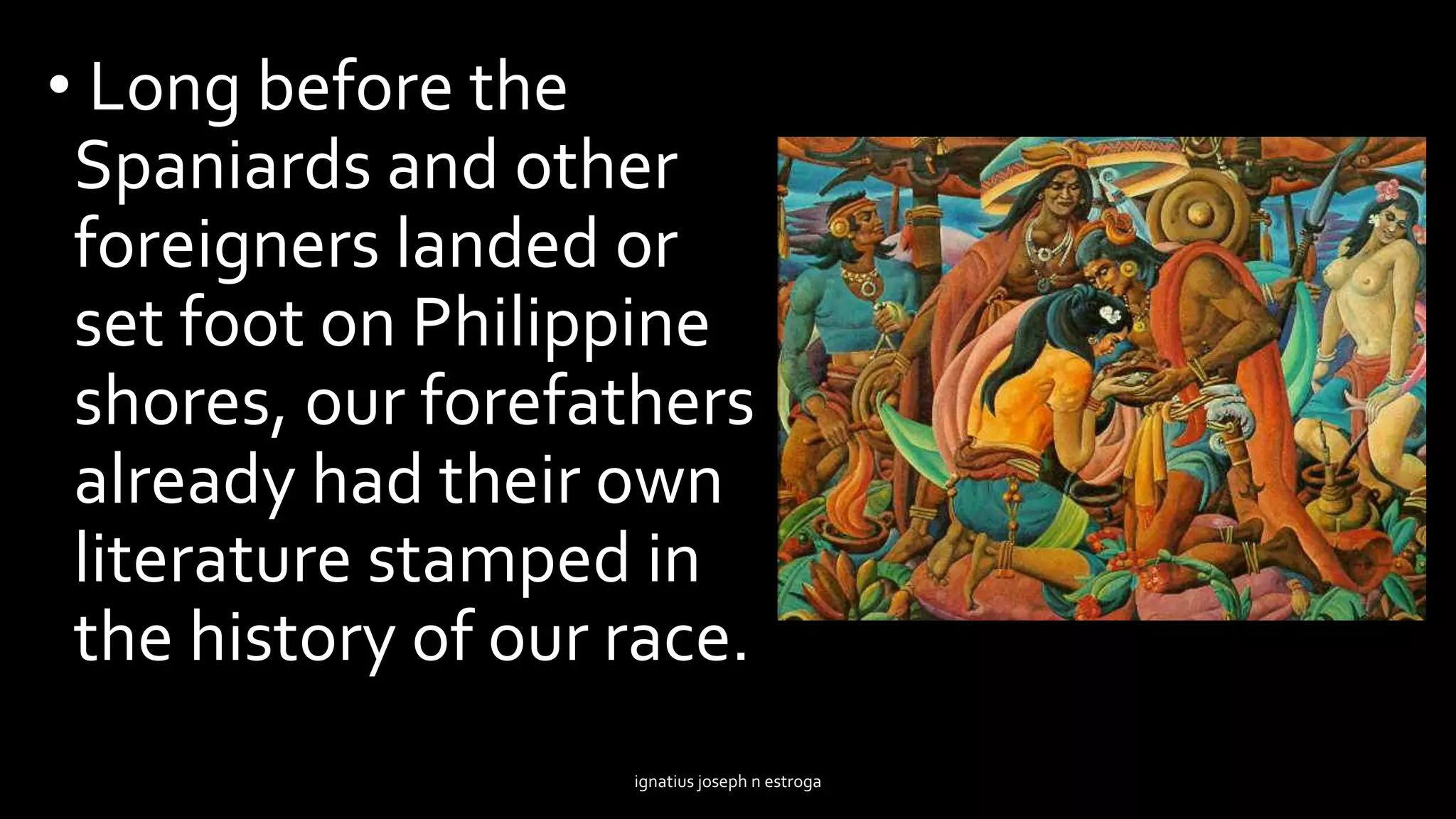 Pre spanish period and mythology | PPT | Free Download