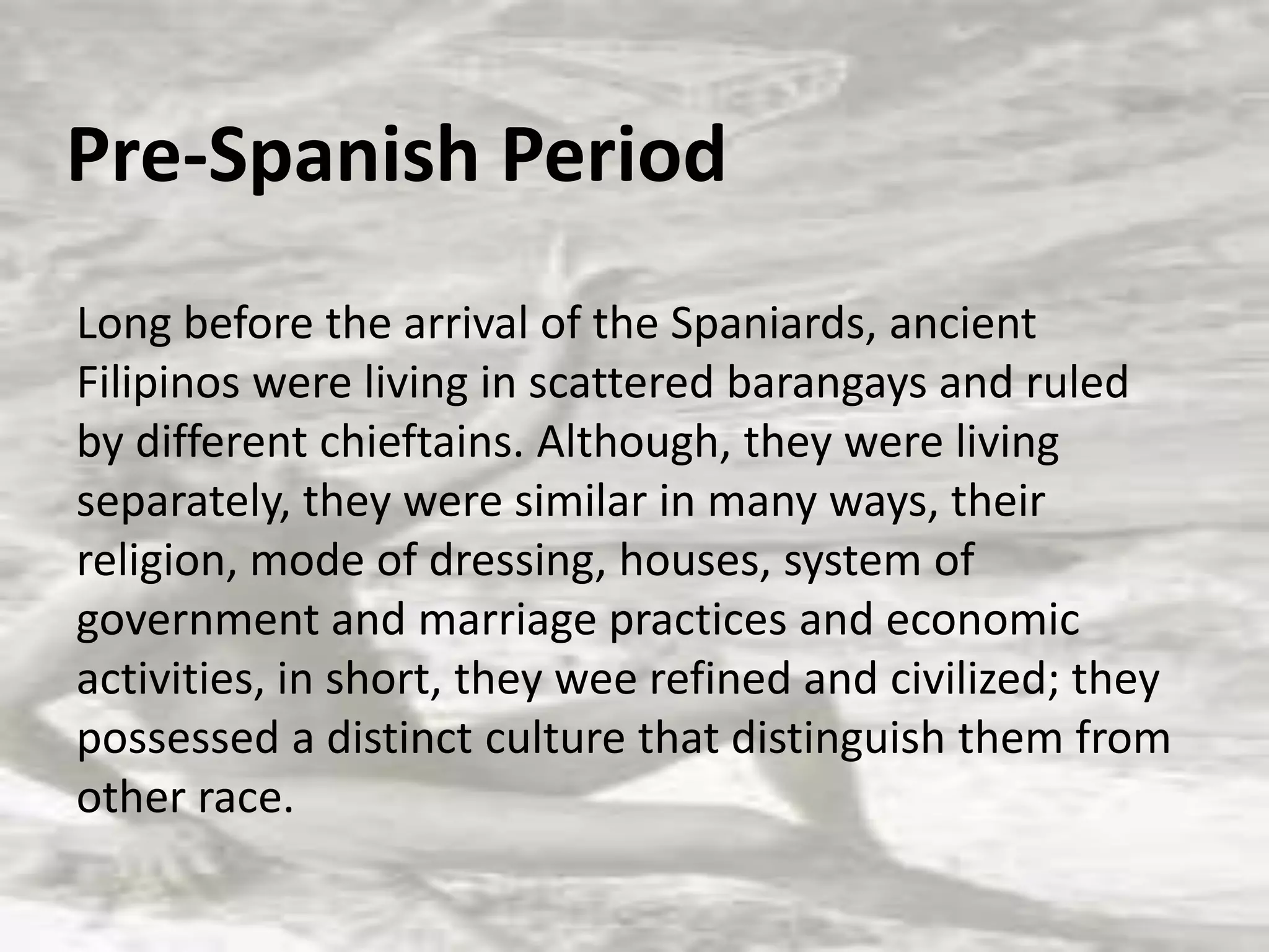 Pre spanish period in the philippines | PPTX