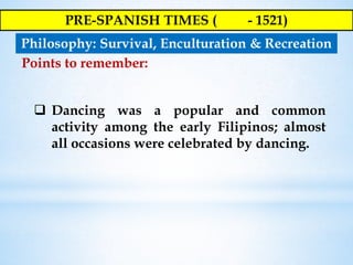 History of Physical Education in the Philippines: Pre-Spanish Times | PPTX