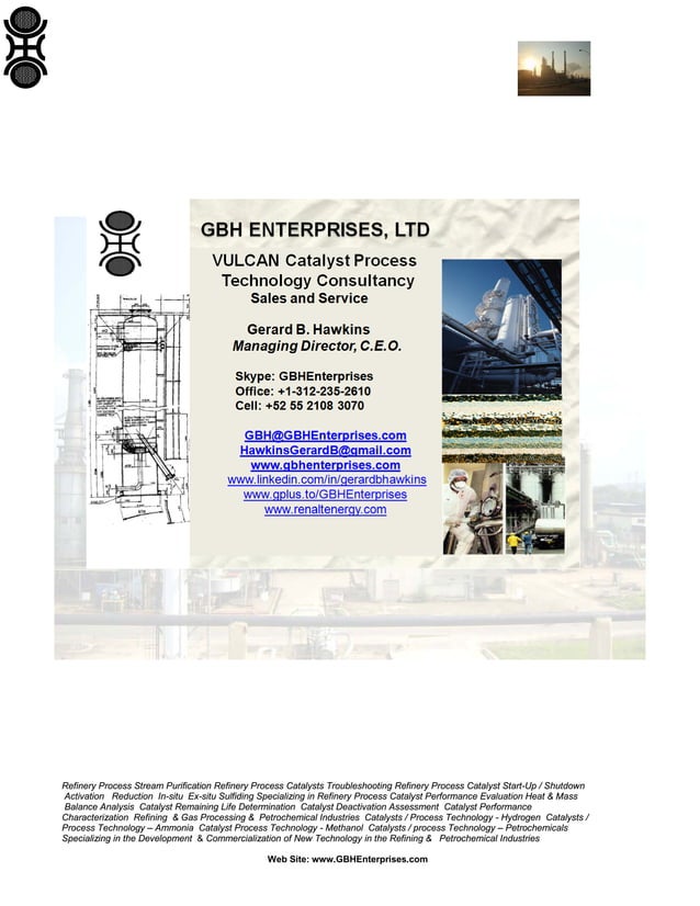 PRE-SULFIDING & ON-LINE SULFIDING of VULCAN Series CoMo and NiMo ...