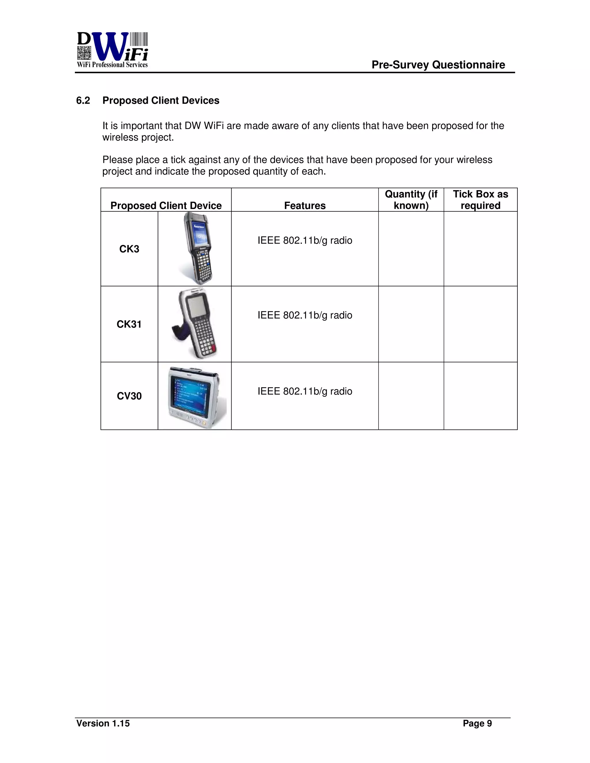 Pre survey-questionnaire | PDF