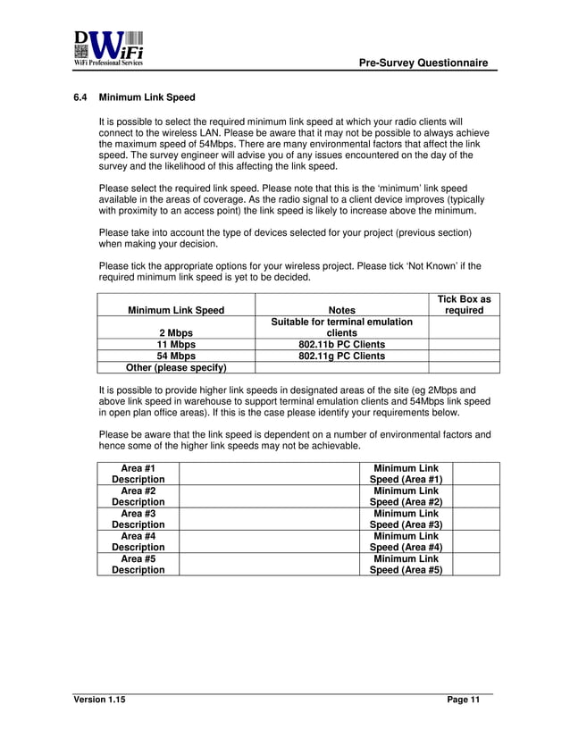 Pre survey-questionnaire | PDF