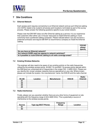 Pre survey-questionnaire | PDF