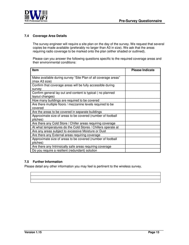 Pre survey-questionnaire | PDF