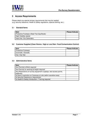 Pre survey-questionnaire | PDF
