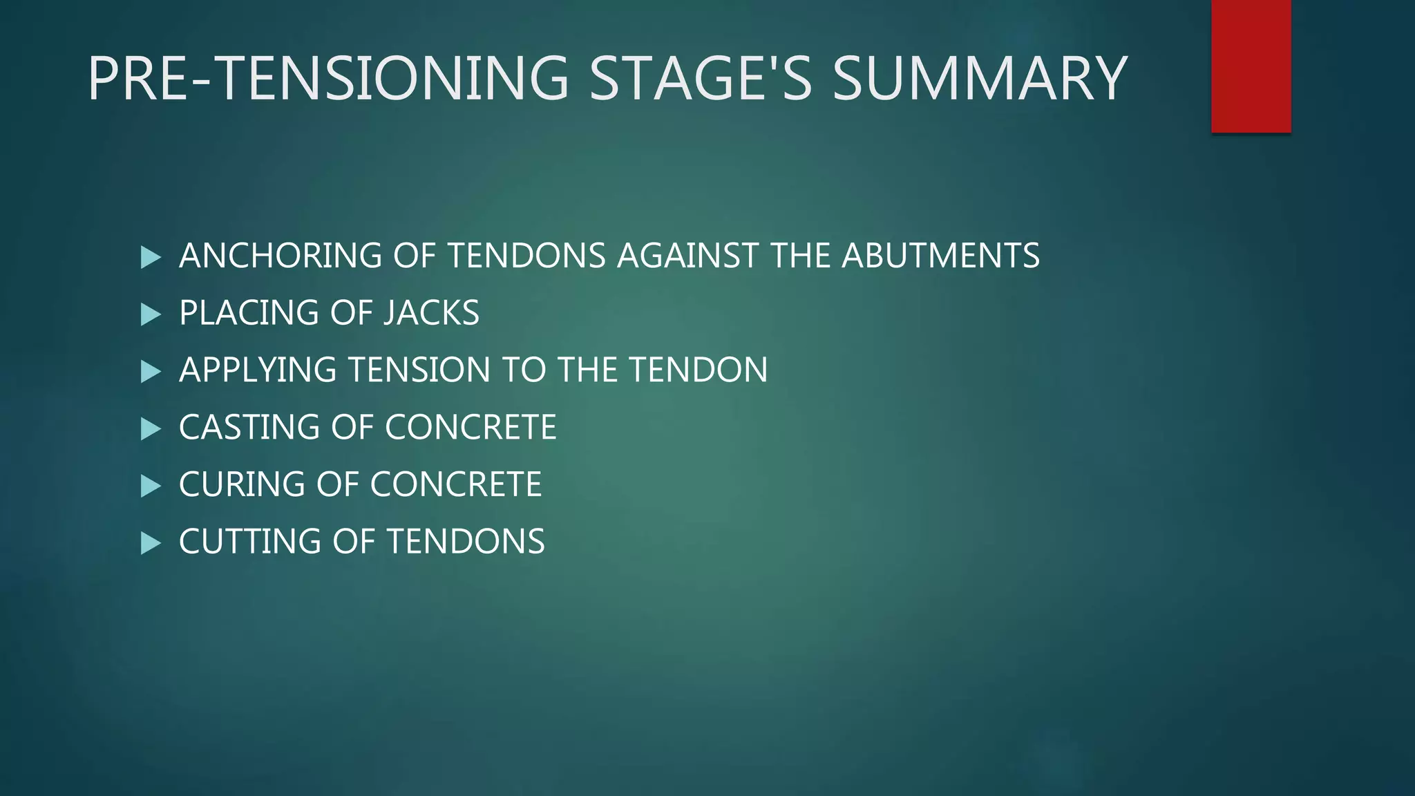 Pre-tensioning Prestresssed Devices | PPTX