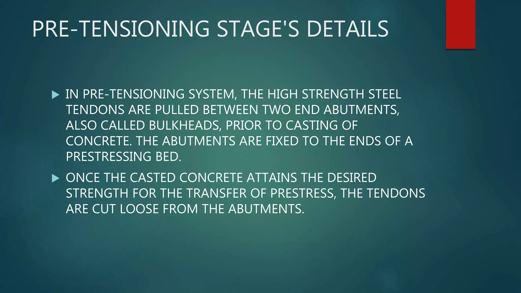 Pre-tensioning Prestresssed Devices | PPTX
