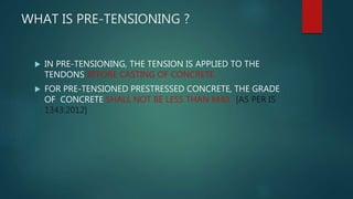 Pre-tensioning Prestresssed Devices | PPTX