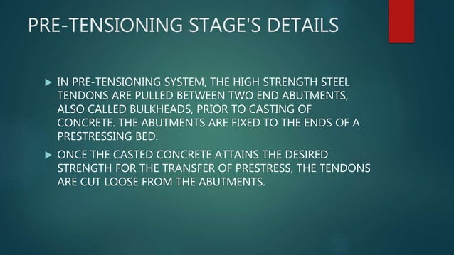 Pre-tensioning Prestresssed Devices | PPTX