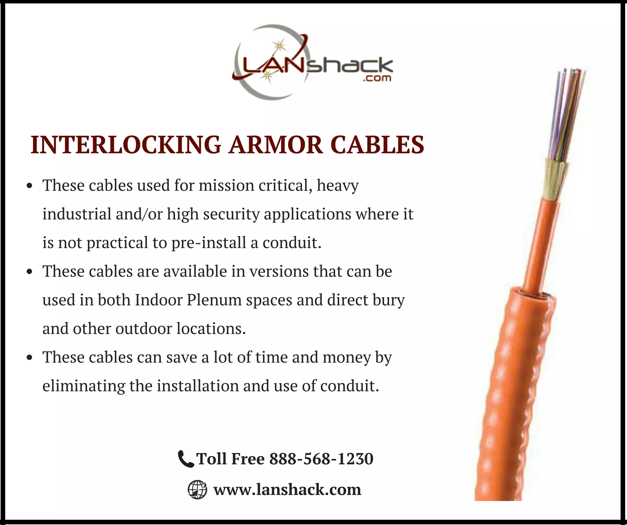 Pre-Terminated Interlock Armor Fiber Optic Cable Assemblies | PPT