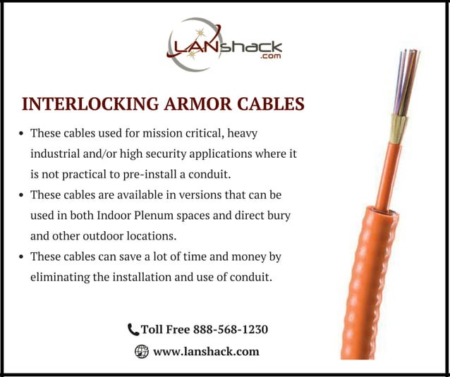 Pre-Terminated Interlock Armor Fiber Optic Cable Assemblies | PPT