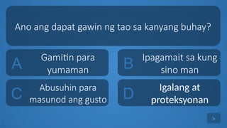 PRE-TEST for edukasyon sa pagpapakatao quarter 3 .pptx