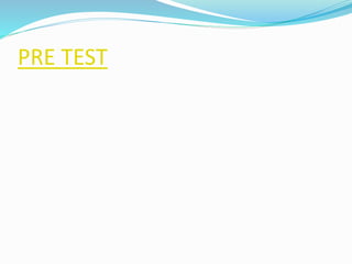 Pre test with answer | PPT