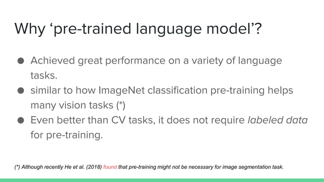 Pre trained language model | PPTX