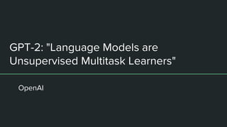Pre trained language model | PPTX