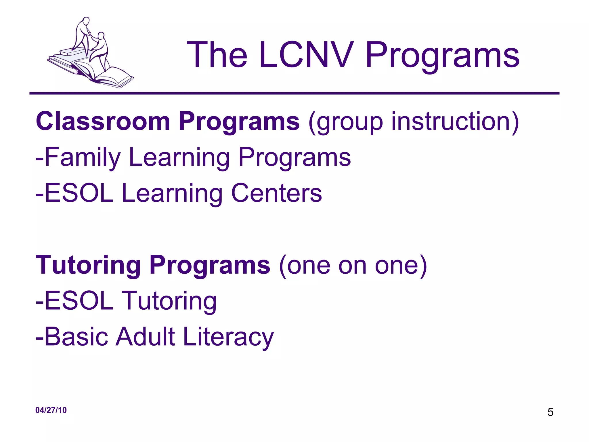 Classroom Programs Intro | PPT