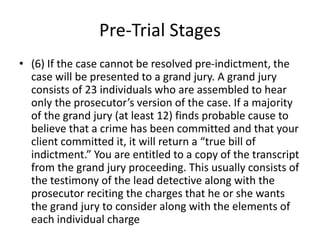Pre Trial Stages | PPTX