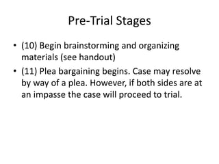 Pre Trial Stages | PPTX