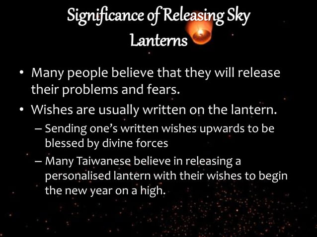 Pre trip task sky lanterns 天灯 | PPT