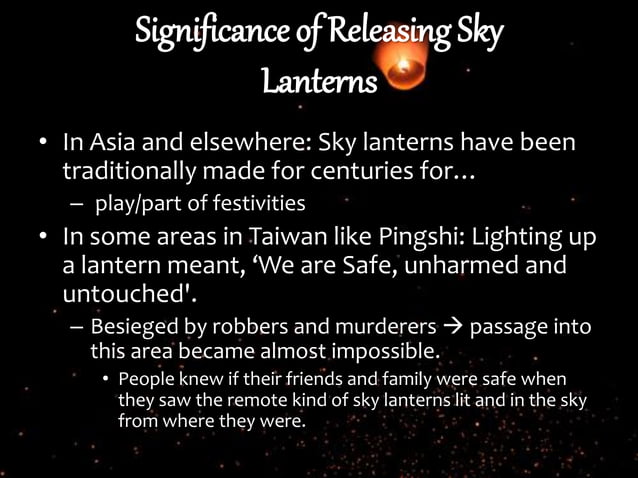 Pre trip task sky lanterns 天灯 | PPT