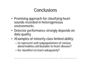 Automatic Heart Sound Recording Classification using a Nested Set of Ensemble Algorithms | PPT