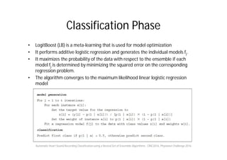 Automatic Heart Sound Recording Classification using a Nested Set of Ensemble Algorithms | PPT