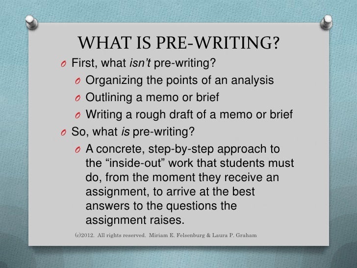 Pre writing