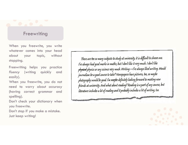 Pre-writing: Getting Ready to Write | PDF