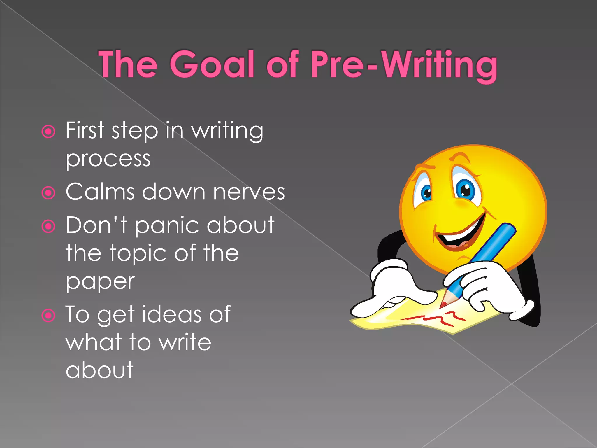Pre writing strategies | PPTX