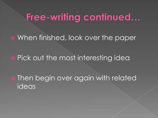 Pre writing strategies | PPTX