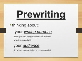 Pre writing strategies | PPTX