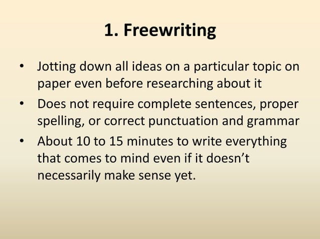 Pre-Writing Strategies | PPTX | Science