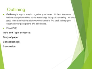 Pre-Writing Strategies.pptttttttttttttttt | PPT