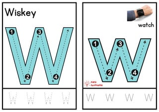 Pre-writing ; Tracing Alphabet for Kindergarden Kids | PDF
