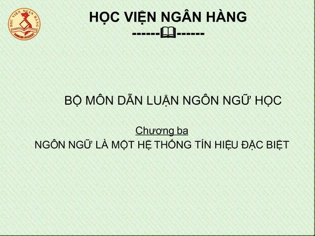Dan luan ngon ngu hoc | PPT