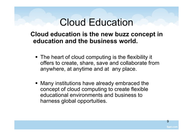 Cloud Computing for Education & Learning. | PDF