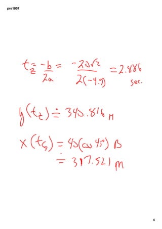 preCalculus 10-07 Parametrics | PDF