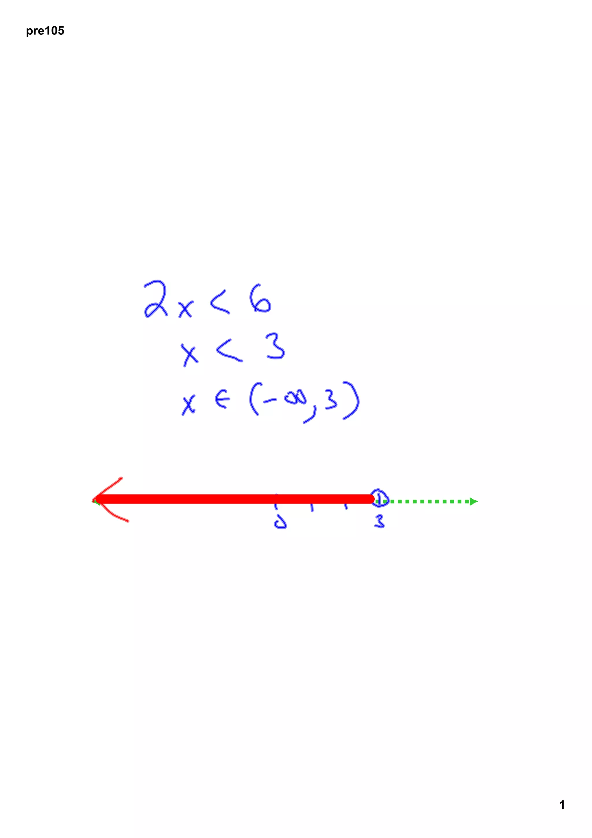 PreCalculus 105 Inequalities | PDF