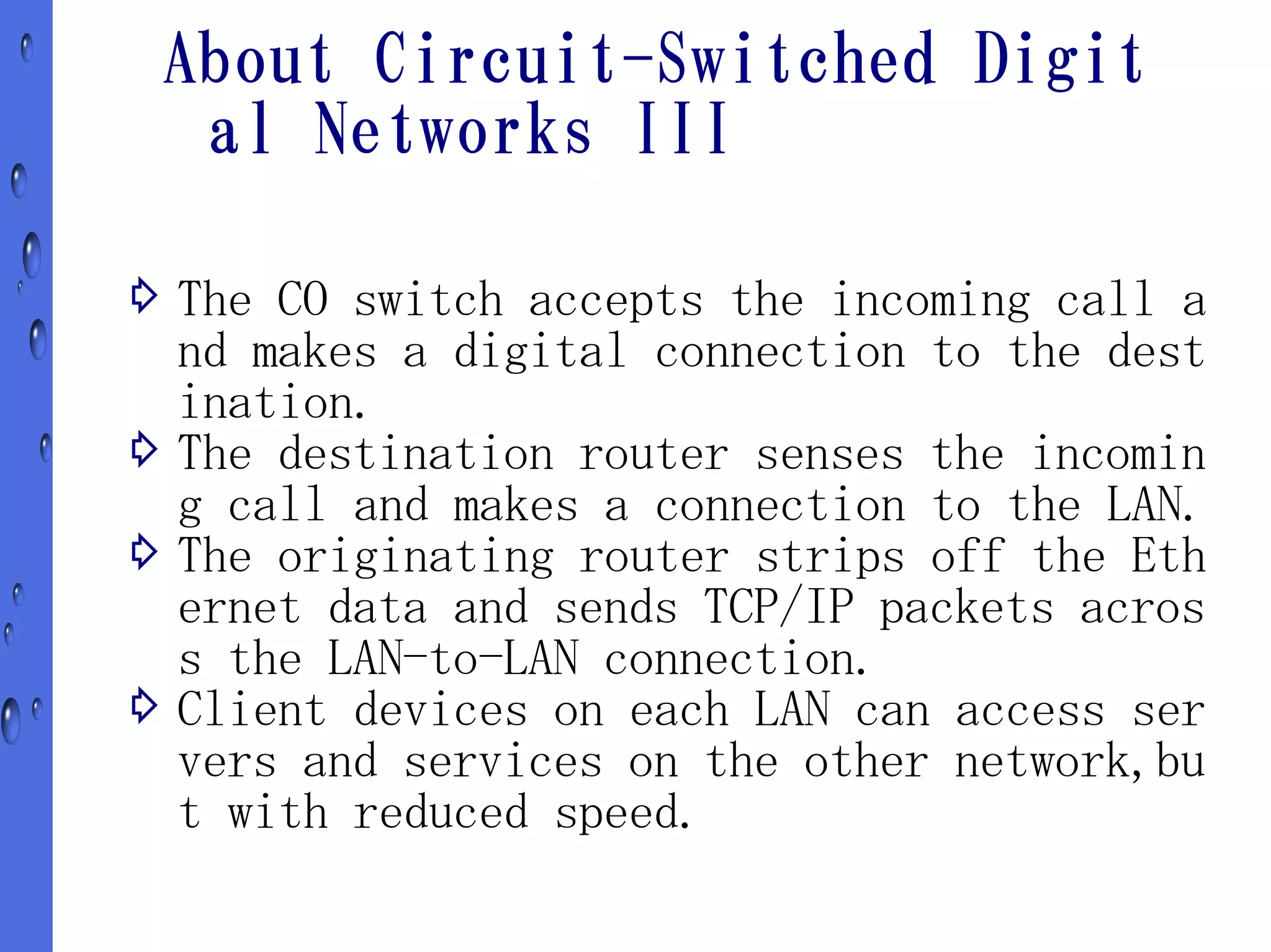 How Circuit-Switched Digital Networks Work | PPT