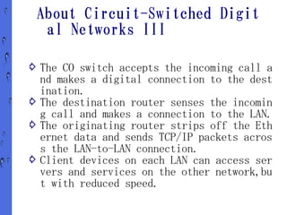 How Circuit-Switched Digital Networks Work | PPT