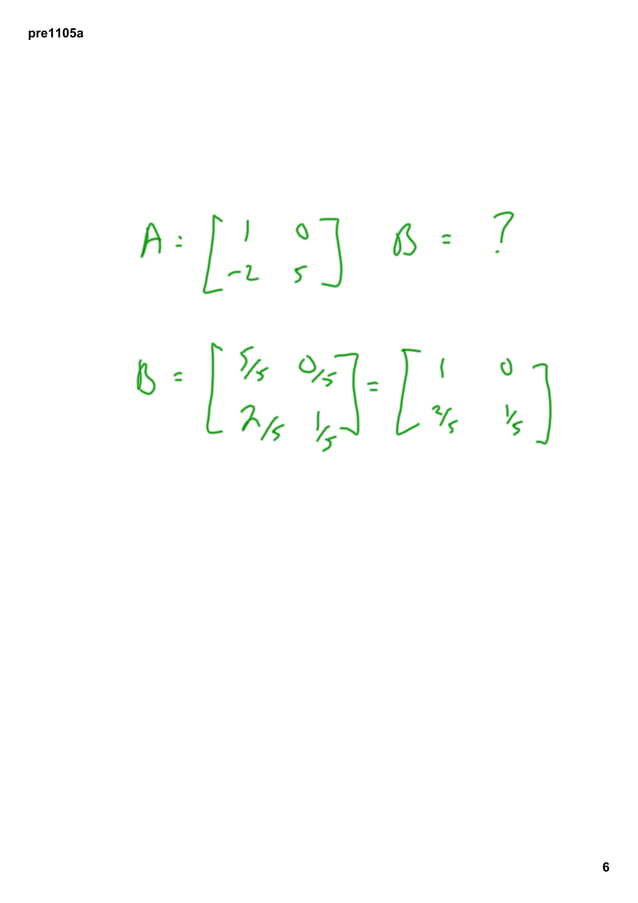 preCalculus 11-05A: Matrix Operations! | PDF
