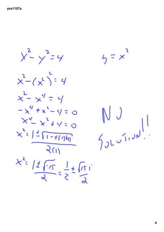 preCalculus 11-07: Non Linear Solutions! | PDF