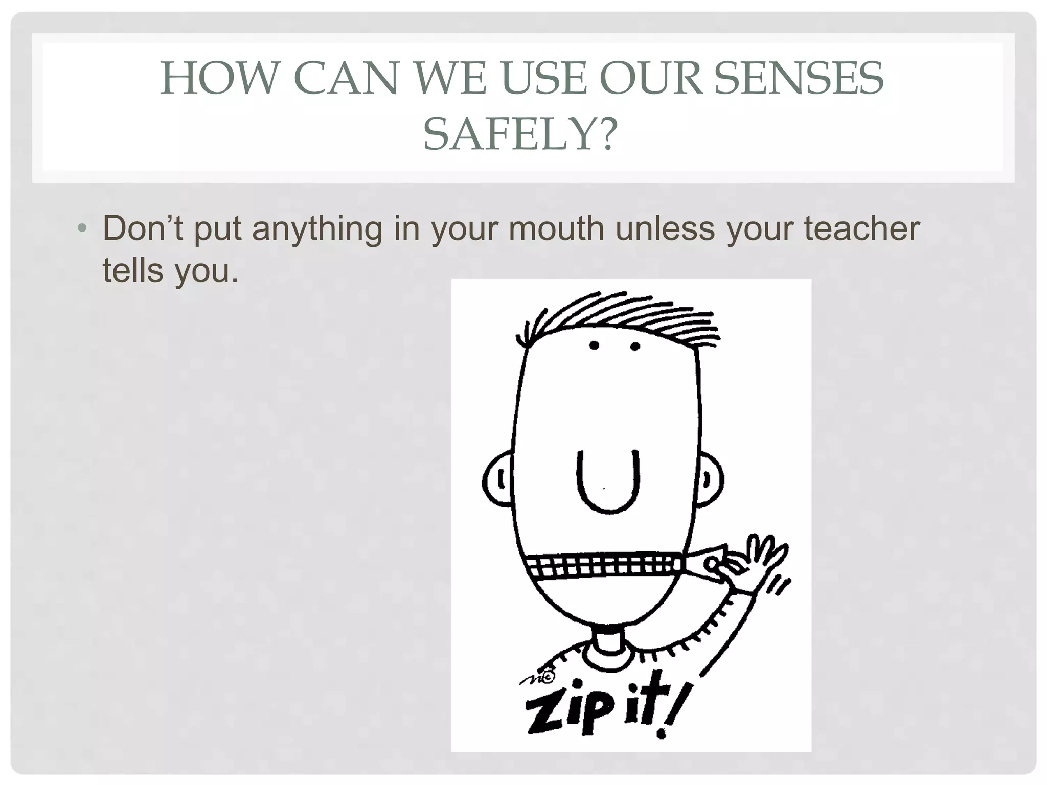 How do we use our senses? | PPTX | Eye and Vision Conditions | Diseases ...