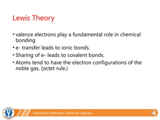 Chemical species and Lewis structure of compounds | PPTX