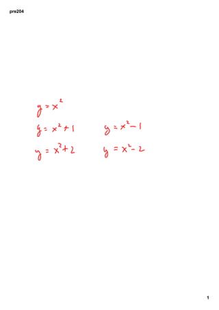 PreCalculus 204 Translation, Dilation, Reflection of Functions | PDF