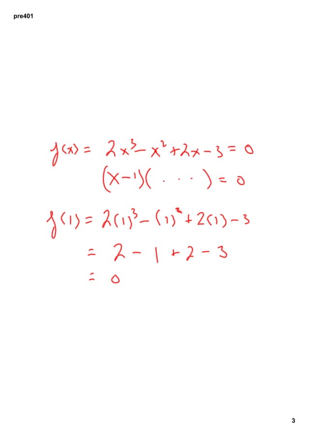 preCalculus 401 Real Roots | PDF