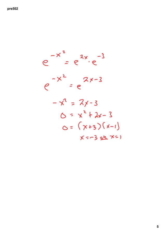 PreCalculus 502 Exponential Functions | PDF