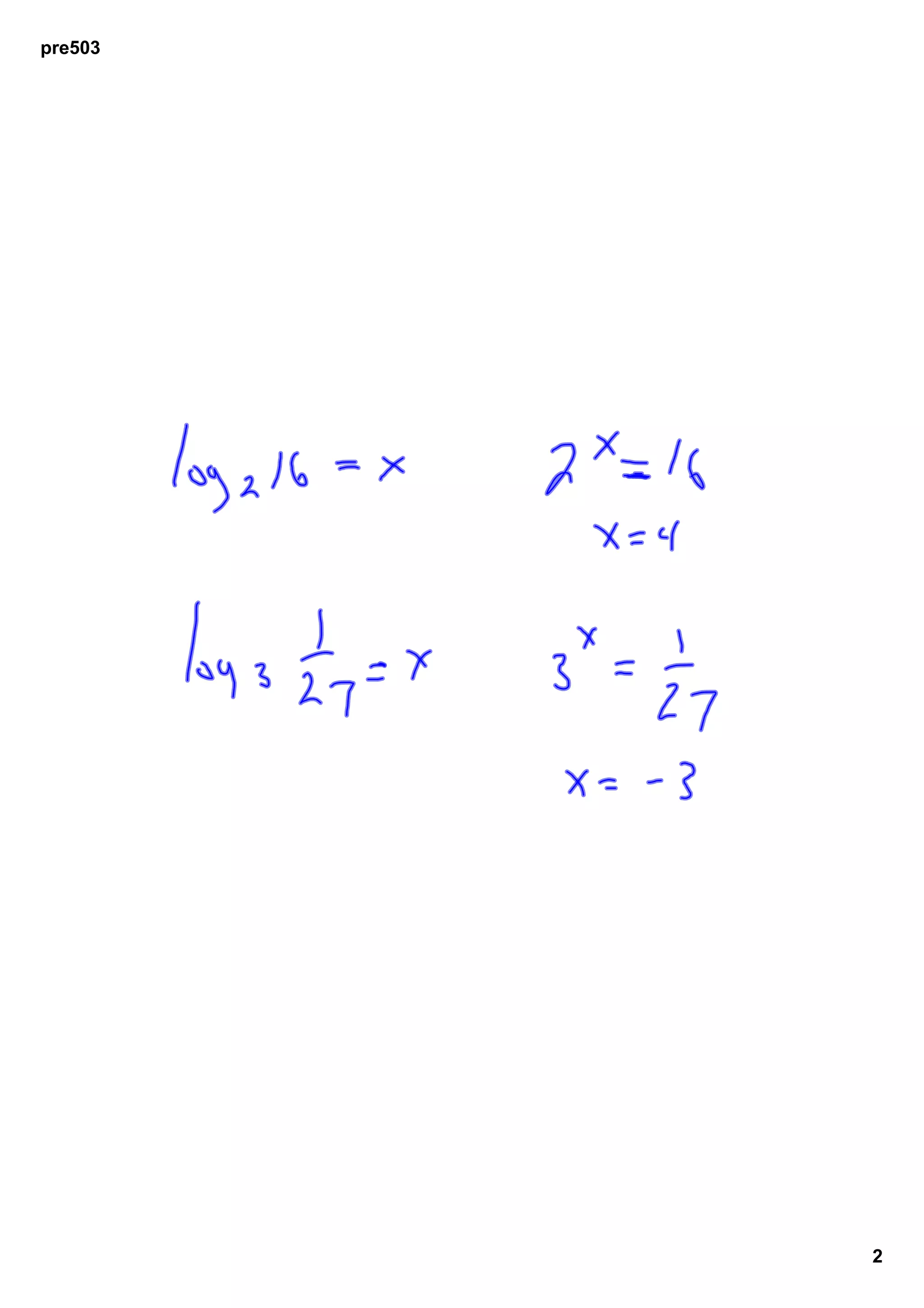 PreCalculus 503 Logarithms | PDF