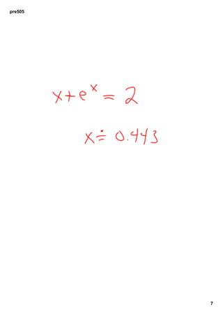 preCalculus 505 Solving Log Equations | PDF